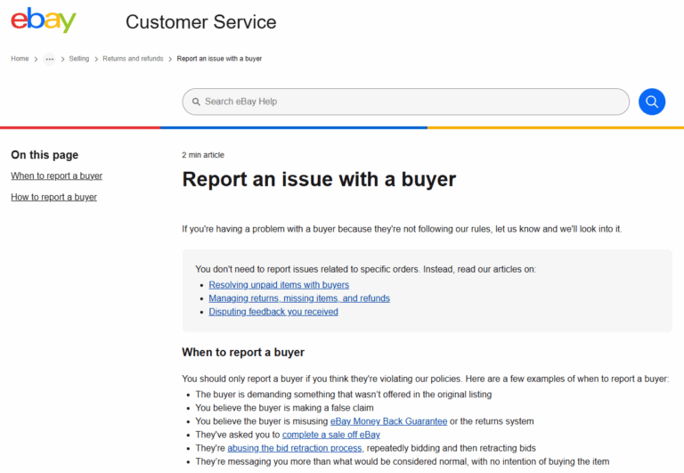 Fight Against EBay Scam Buyers