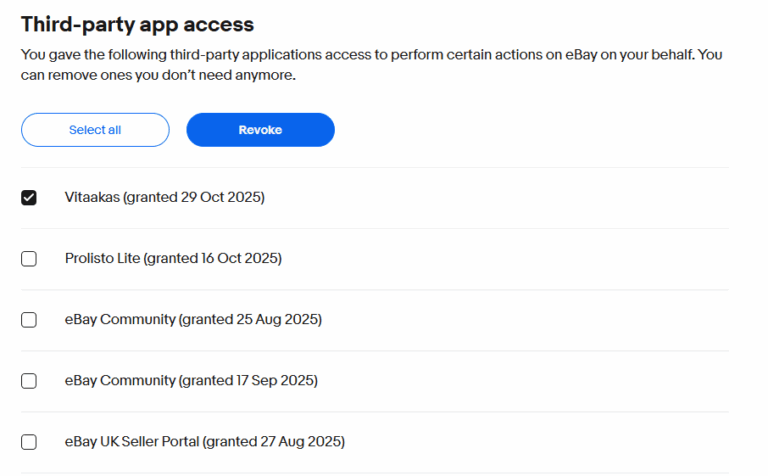 How To Revoke Third-Party Authorizations On EBay