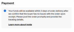 Ebay Payment On Hold